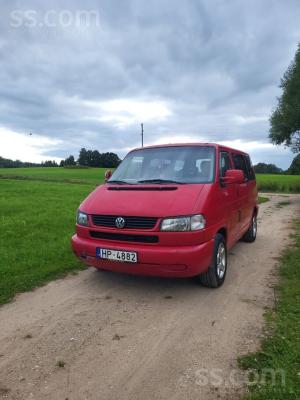 Red Volkswagen Multivan 1998 in Riga, with an engine capacity of 2.50 L and mileage of 565 thousand km for 3700 €, photo  on AUTOMOTO.COM.LV