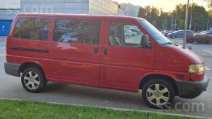 Red Volkswagen Multivan 1999 in Riga, with an engine capacity of 2.50 L and mileage of 0 thousand km for 2990 €, photo 4 on AUTOMOTO.COM.LV
