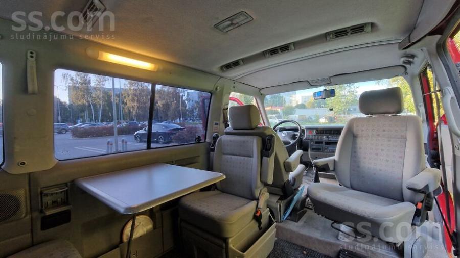 Red Volkswagen Multivan 1999 in Riga, with an engine capacity of 2.50 L and mileage of 0 thousand km for 2990 €, photo 20 on AUTOMOTO.COM.LV
