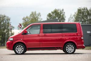 Sarkans Volkswagen Multivan 2004 Tukums, ar dzinēja tilpumu 2.50 L un nobraukumu 0 tūkst. km par 8990 €, foto 4 vietnē AUTOMOTO.COM.LV