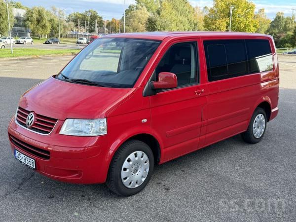Red Volkswagen Multivan 2008 in Riga, with an engine capacity of 2.00 L and mileage of 227 thousand km for 8900 €, photo 1 on AUTOMOTO.COM.LV