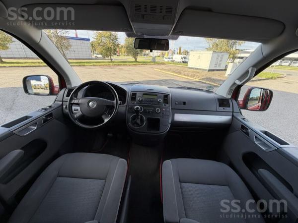 Red Volkswagen Multivan 2008 in Riga, with an engine capacity of 2.00 L and mileage of 227 thousand km for 8900 €, photo 10 on AUTOMOTO.COM.LV