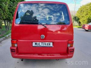 Sarkans Volkswagen Multivan 1997 Daugavpils, ar dzinēja tilpumu 1.90 L un nobraukumu 754 tūkst. km par 3500 €, foto 3 vietnē AUTOMOTO.COM.LV