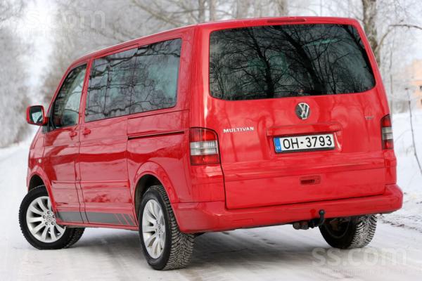 Sarkans Volkswagen Multivan 2004 Tukums, ar dzinēja tilpumu 2.50 L un nobraukumu 0 tūkst. km par 8990 €, foto 3 vietnē AUTOMOTO.COM.LV