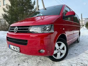 Sarkans Volkswagen Multivan 2013 Viļņa, ar dzinēja tilpumu 1.97 L un nobraukumu 297 tūkst. km par 15700 €, foto  vietnē AUTOMOTO.COM.LV