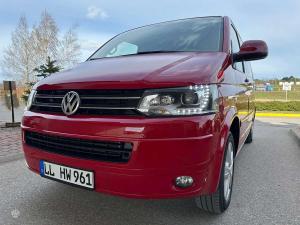 Red Volkswagen Multivan 2013 in Vilnius, with an engine capacity of 1.97 L and mileage of 297 thousand km for 13900 €, photo  on AUTOMOTO.COM.LV