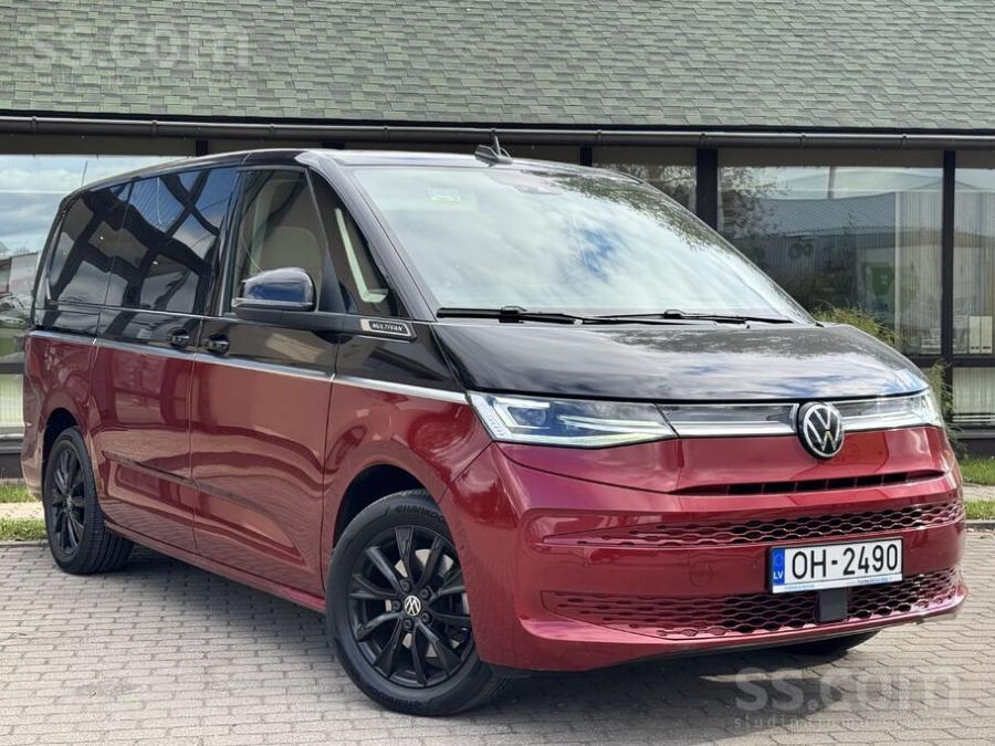 Red Volkswagen Multivan 2023 in Tukums, with an engine capacity of 2.00 L and mileage of 33 thousand km for 54950 €, photo 5 on AUTOMOTO.COM.LV