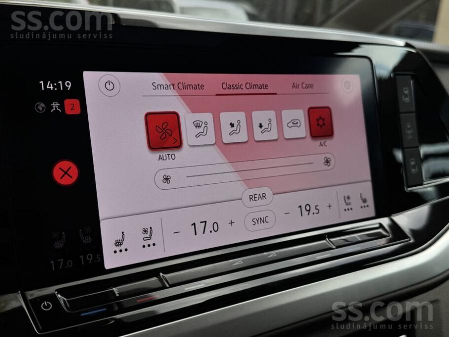 Red Volkswagen Multivan 2023 in Tukums, with an engine capacity of 2.00 L and mileage of 33 thousand km for 54950 €, photo 16 on AUTOMOTO.COM.LV