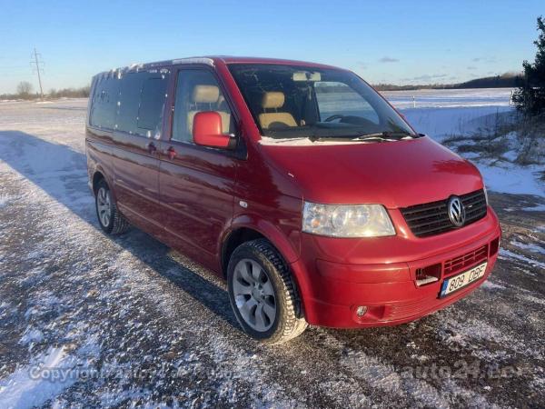 Red Volkswagen Multivan 2004 in Tallinn, with an engine capacity of 2.50 L and mileage of 0 thousand km for 5500 €, photo 2 on AUTOMOTO.COM.LV