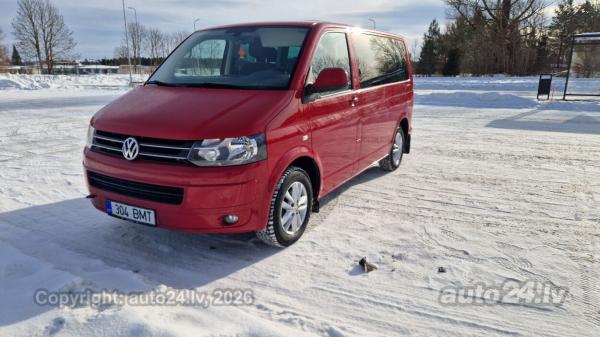 Red Volkswagen Multivan 2014 in Kivioli, with an engine capacity of 2.00 L and mileage of 110 thousand km for 17500 €, photo 2 on AUTOMOTO.COM.LV