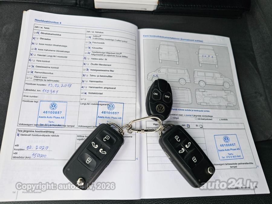 Volkswagen Multivan 2013 in Paide, with an engine capacity of 2.00 L and mileage of 280 thousand km for 16800 €, photo 30 on AUTOMOTO.COM.LV