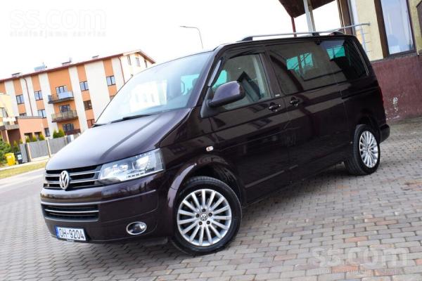 Violet Volkswagen Multivan 2013 in Riga, with an engine capacity of 2.00 L and mileage of 206 thousand km for 18790 €, photo 3 on AUTOMOTO.COM.LV