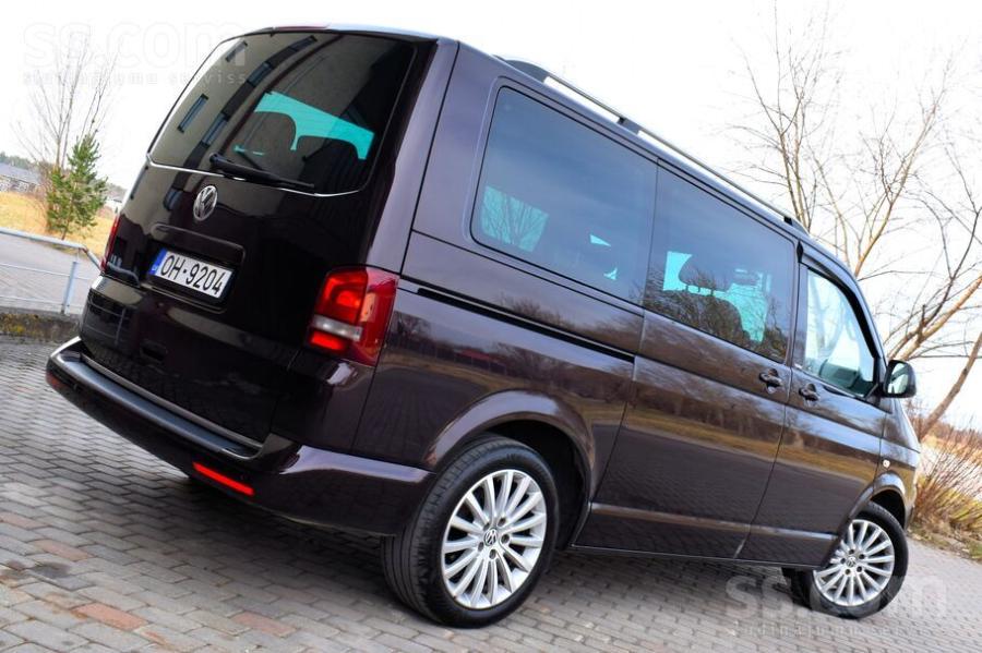 Violet Volkswagen Multivan 2013 in Riga, with an engine capacity of 2.00 L and mileage of 206 thousand km for 18790 €, photo 8 on AUTOMOTO.COM.LV