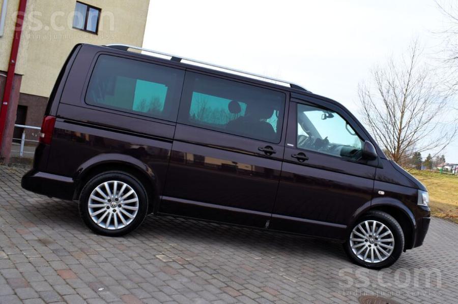 Violet Volkswagen Multivan 2013 in Riga, with an engine capacity of 2.00 L and mileage of 206 thousand km for 18790 €, photo 9 on AUTOMOTO.COM.LV