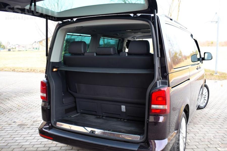 Violet Volkswagen Multivan 2013 in Riga, with an engine capacity of 2.00 L and mileage of 206 thousand km for 18790 €, photo 13 on AUTOMOTO.COM.LV