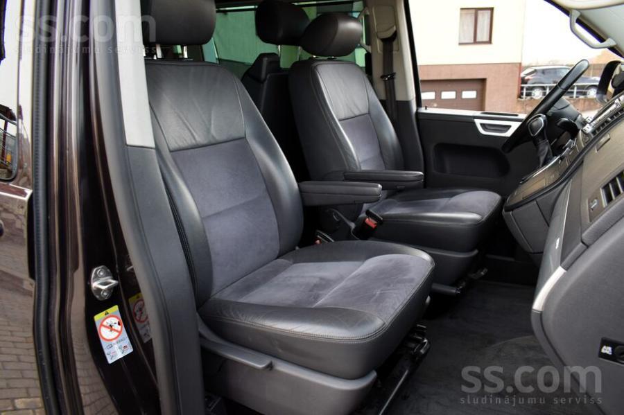 Violet Volkswagen Multivan 2013 in Riga, with an engine capacity of 2.00 L and mileage of 206 thousand km for 18790 €, photo 16 on AUTOMOTO.COM.LV
