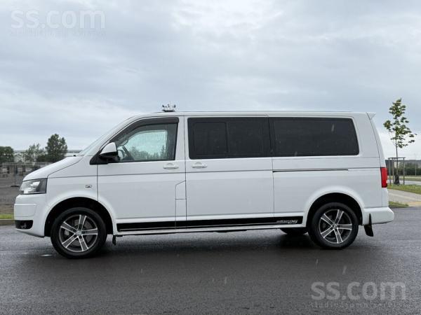 White Volkswagen Multivan 2013 in Liepaja, with an engine capacity of 2.00 L and mileage of 361 thousand km for 19900 €, photo 5 on AUTOMOTO.COM.LV