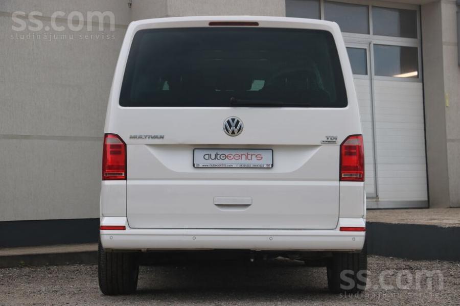 White Volkswagen Multivan 2016 in Tukums, with an engine capacity of 2.00 L and mileage of 243 thousand km for 19568 €, photo 29 on AUTOMOTO.COM.LV