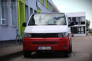 White Volkswagen Multivan 2011 in Riga, with an engine capacity of 2.00 L and mileage of 286 thousand km for 10995 €, photo  on AUTOMOTO.COM.LV