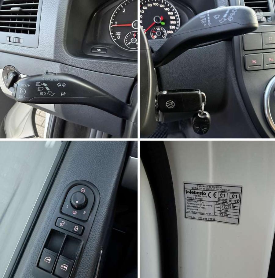 White Volkswagen Multivan 2012 in Vilnius, with an engine capacity of 1.97 L and mileage of 142 thousand km for 18200 €, photo 32 on AUTOMOTO.COM.LV