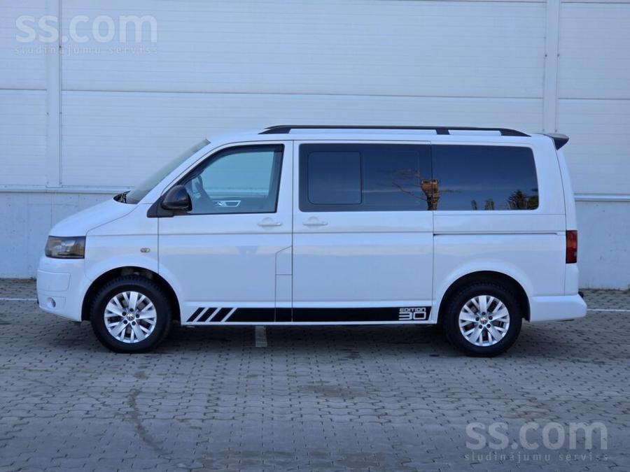 White Volkswagen Multivan 2013 in Riga, with an engine capacity of 2.00 L and mileage of 231 thousand km for 16990 €, photo 16 on AUTOMOTO.COM.LV