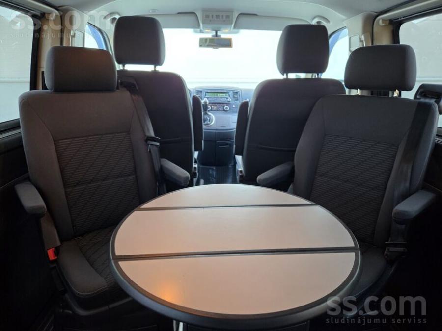 White Volkswagen Multivan 2013 in Riga, with an engine capacity of 2.00 L and mileage of 231 thousand km for 16990 €, photo 24 on AUTOMOTO.COM.LV
