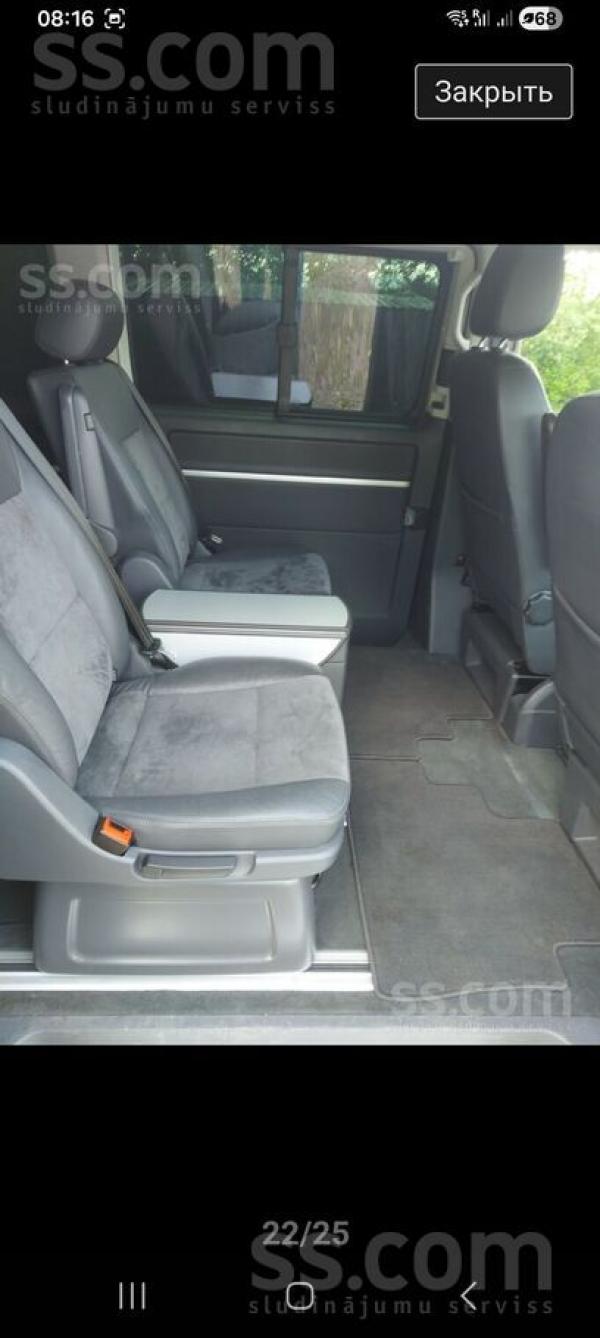 Balts Volkswagen Multivan 2014 Ventspils, ar dzinēja tilpumu 2.00 L un nobraukumu 355 tūkst. km par 16000 €, foto 6 vietnē AUTOMOTO.COM.LV