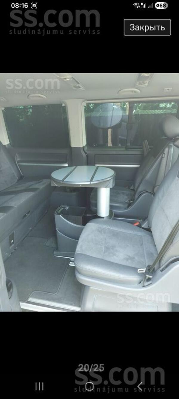 Balts Volkswagen Multivan 2014 Ventspils, ar dzinēja tilpumu 2.00 L un nobraukumu 355 tūkst. km par 16000 €, foto 7 vietnē AUTOMOTO.COM.LV