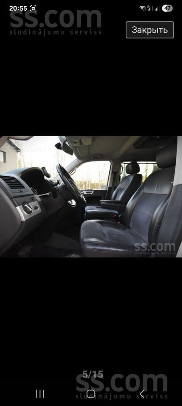 Balts Volkswagen Multivan 2014 Ventspils, ar dzinēja tilpumu 2.00 L un nobraukumu 355 tūkst. km par 16000 €, foto 10 vietnē AUTOMOTO.COM.LV
