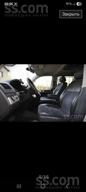 Balts Volkswagen Multivan 2014 Ventspils, ar dzinēja tilpumu 2.00 L un nobraukumu 355 tūkst. km par 16000 €, foto 11 vietnē AUTOMOTO.COM.LV