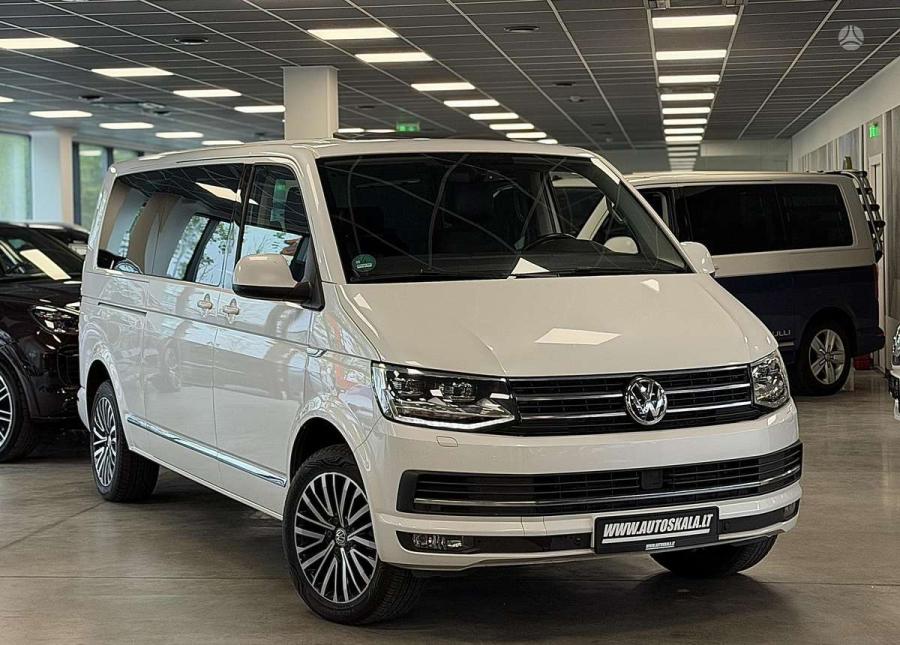 Balts Volkswagen Multivan 2018 Klaipėda, ar dzinēja tilpumu 1.97 L un nobraukumu 212 tūkst. km par 32900 €, foto 1 vietnē AUTOMOTO.COM.LV