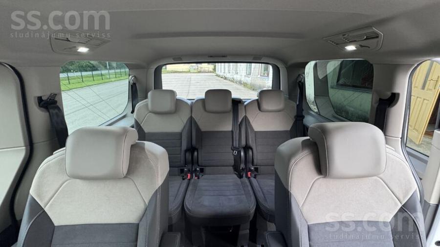 White Volkswagen Multivan 2024 in Riga, with an engine capacity of 2.00 L and mileage of 80 thousand km for 43500 €, photo 17 on AUTOMOTO.COM.LV