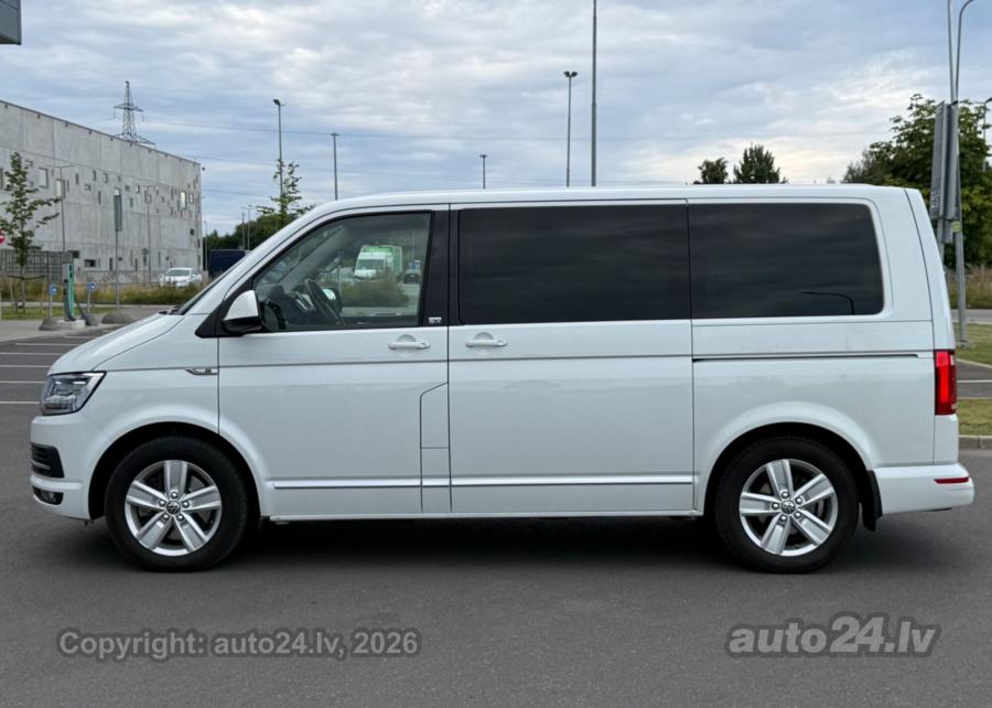White Volkswagen Multivan 2016 in Tallinn, with an engine capacity of 2.00 L and mileage of 191 thousand km for 29900 €, photo 7 on AUTOMOTO.COM.LV
