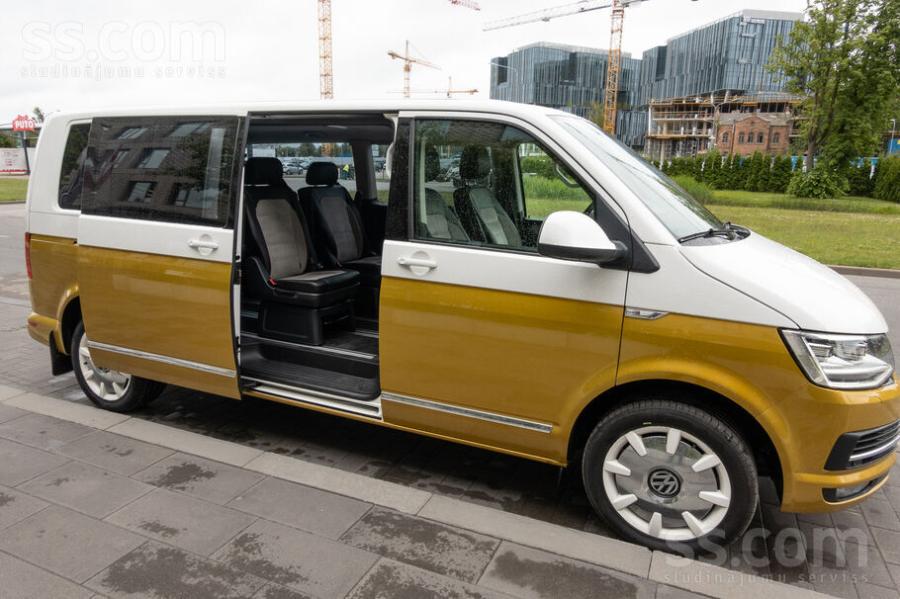 Yellow Volkswagen Multivan 2018 in Riga, with an engine capacity of 2.00 L and mileage of 207 thousand km for 27900 €, photo 9 on AUTOMOTO.COM.LV