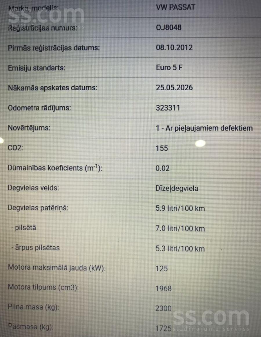 Melns Volkswagen Passat Alltrack 2012 Rīga, ar dzinēja tilpumu 2.00 L un nobraukumu 335 tūkst. km par 7180 €, foto 29 vietnē AUTOMOTO.COM.LV
