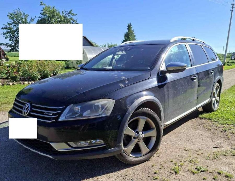 Melns Volkswagen Passat Alltrack 2012 Viļņa, ar dzinēja tilpumu 2.00 L un nobraukumu 215 tūkst. km par 2600 €, foto 1 vietnē AUTOMOTO.COM.LV