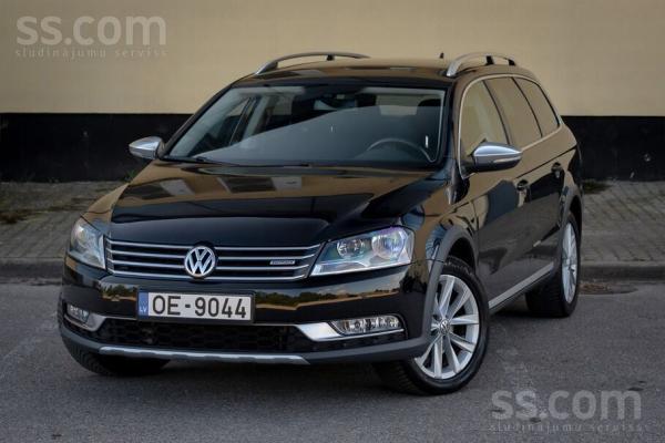 Black Volkswagen Passat Alltrack 2014 in Tukums, with an engine capacity of 2.00 L and mileage of 227 thousand km for 9990 €, photo 3 on AUTOMOTO.COM.LV