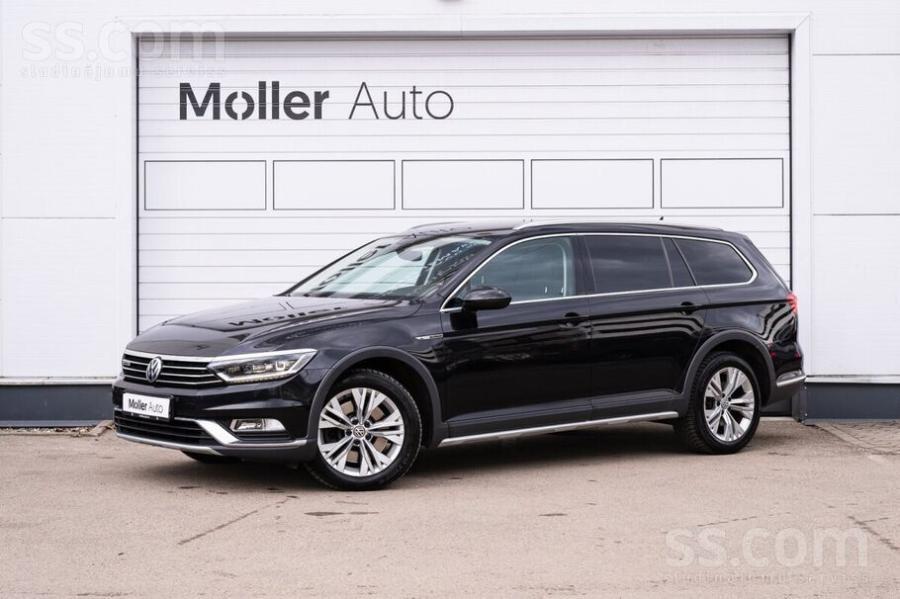 Black Volkswagen Passat Alltrack 2016 in Riga, with an engine capacity of 2.00 L and mileage of 156 thousand km for 13950 €, photo 1 on AUTOMOTO.COM.LV
