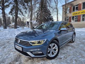 Zils Volkswagen Passat Alltrack 2016 Utena, ar dzinēja tilpumu 2.00 L un nobraukumu 314 tūkst. km par 8990 €, foto  vietnē AUTOMOTO.COM.LV