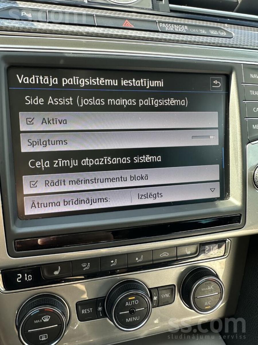 Grey Volkswagen Passat Alltrack 2016 in Liepaja, with an engine capacity of 2.00 L and mileage of 254 thousand km for 14450 €, photo 23 on AUTOMOTO.COM.LV