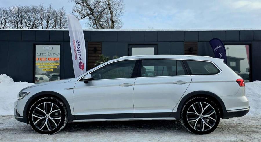 Pelēks Volkswagen Passat Alltrack 2017 Tauragė, ar dzinēja tilpumu 2.00 L un nobraukumu 229 tūkst. km par 12750 €, foto 5 vietnē AUTOMOTO.COM.LV