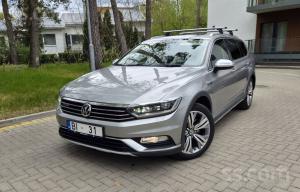 Grey Volkswagen Passat Alltrack 2017 in Riga, with an engine capacity of 2.00 L and mileage of 156 thousand km for 19900 €, photo  on AUTOMOTO.COM.LV