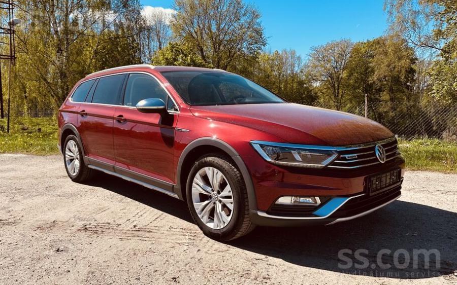 Sarkans Volkswagen Passat Alltrack 2016 Valmiera, ar dzinēja tilpumu 2.00 L un nobraukumu 0 tūkst. km par 14699 €, foto 2 vietnē AUTOMOTO.COM.LV