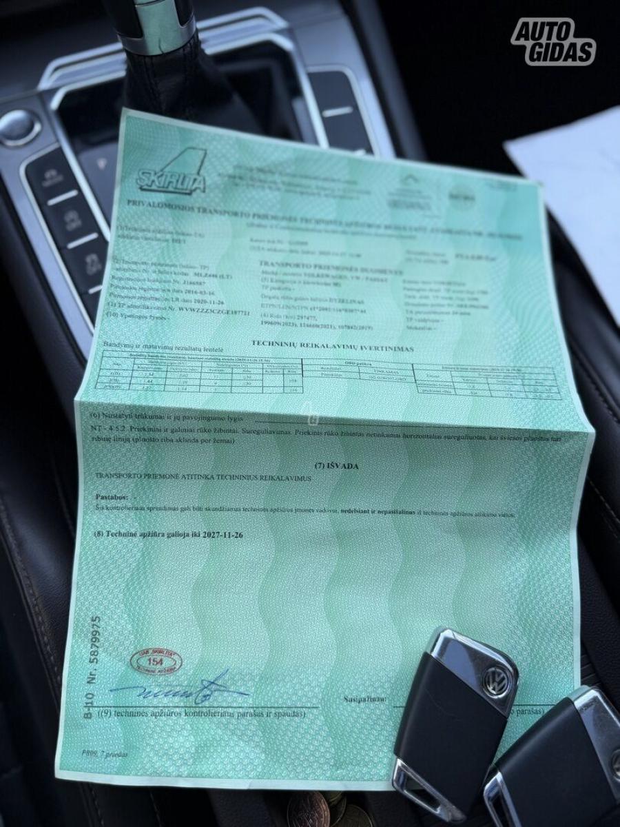 Белый Фольксваген Пассат Альтрак 2017 в Вильнюс, объемом двигателя 2.00 л и пробегом 319 тыс. км за 13650 €, фото 28 на AUTOMOTO.COM.LV
