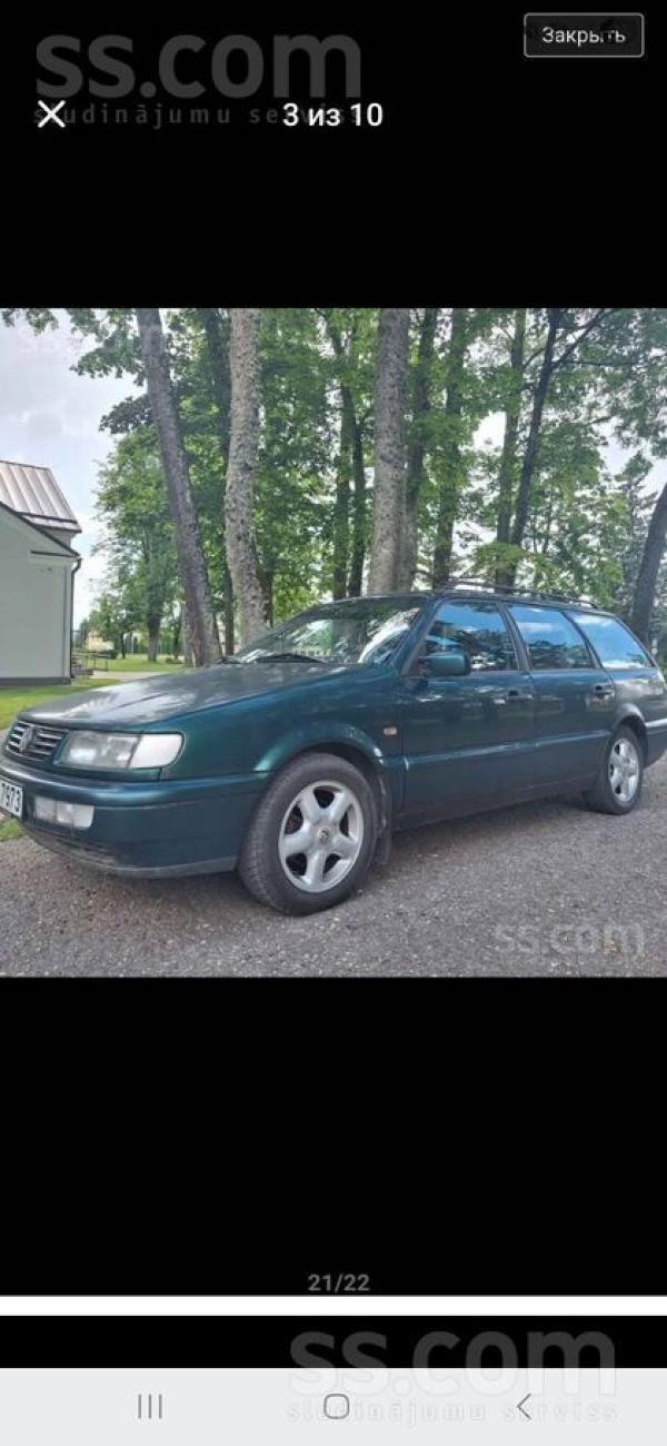 Green Volkswagen passat-b4 1995 in Kraslava, with an engine capacity of 1.80 L and mileage of 350 thousand km for 1000 €, photo 3 on AUTOMOTO.COM.LV