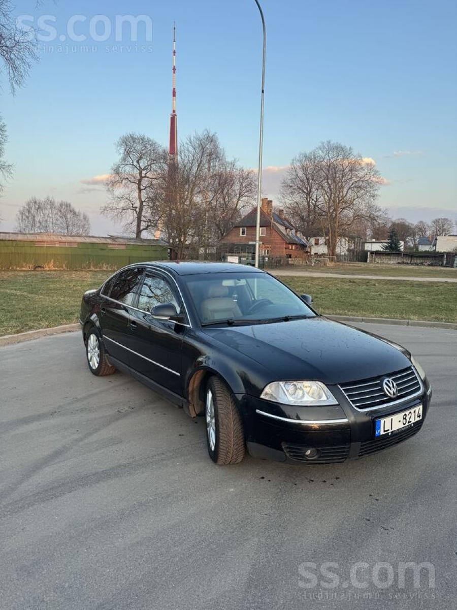 Black Volkswagen Passat B5 2004 in Riga, with an engine capacity of 1.90 L and mileage of 316 thousand km for 2300 €, photo 2 on AUTOMOTO.COM.LV