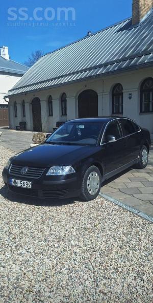 Black Volkswagen Passat B5 2004 in Jelgava, with an engine capacity of 1.90 L and mileage of 406 thousand km for 1300 €, photo  on AUTOMOTO.COM.LV