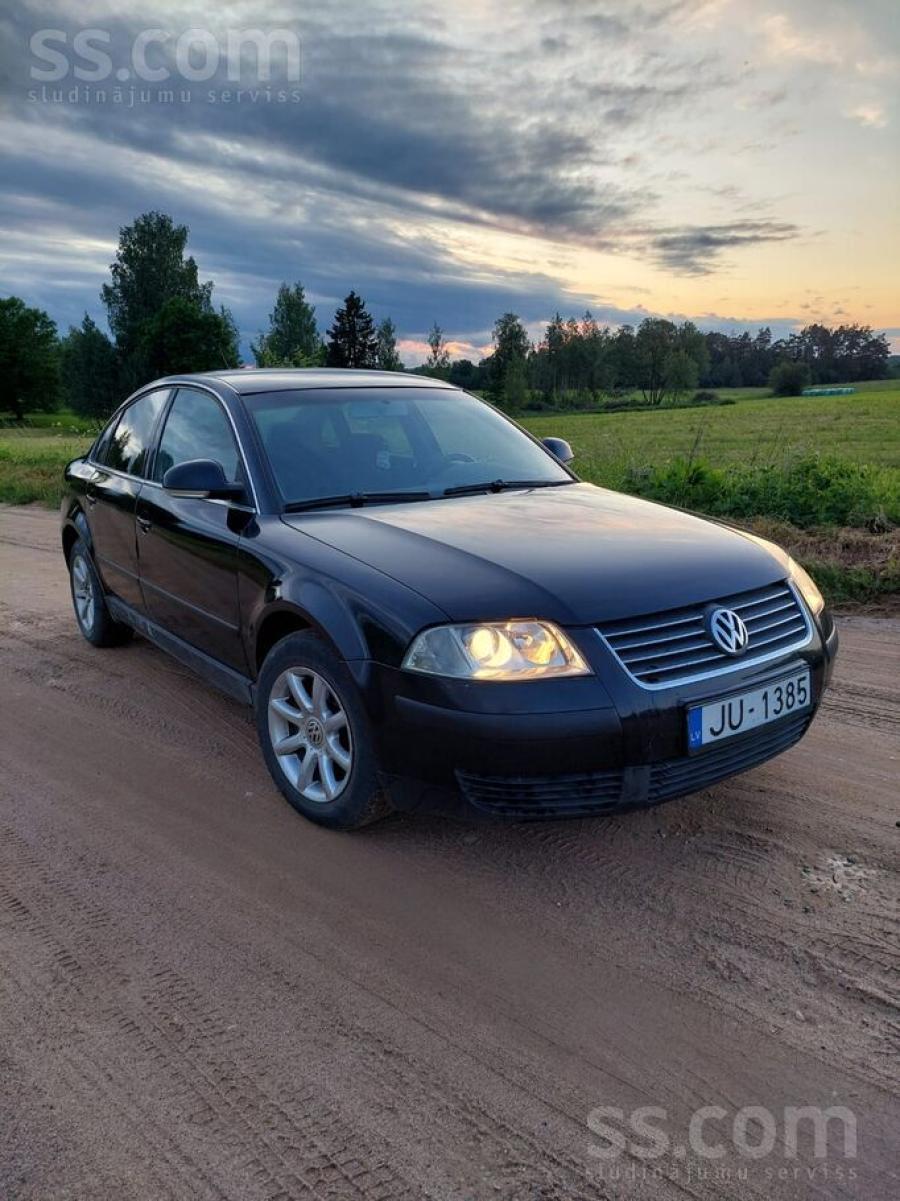 Black Volkswagen Passat B5 2005 in Daugavpils, with an engine capacity of 1.90 L and mileage of 340 thousand km for 1850 €, photo 1 on AUTOMOTO.COM.LV