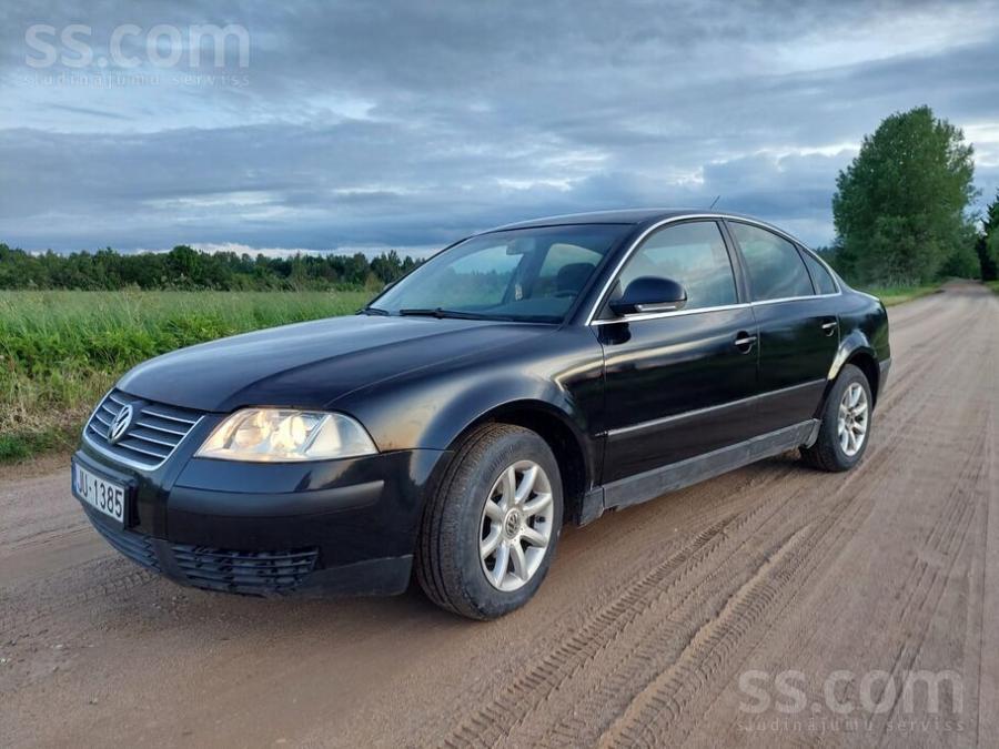 Black Volkswagen Passat B5 2005 in Daugavpils, with an engine capacity of 1.90 L and mileage of 340 thousand km for 1850 €, photo 6 on AUTOMOTO.COM.LV