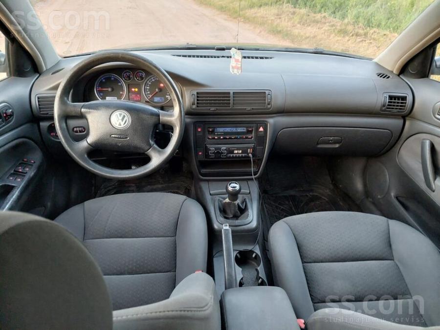 Black Volkswagen Passat B5 2005 in Daugavpils, with an engine capacity of 1.90 L and mileage of 340 thousand km for 1850 €, photo 12 on AUTOMOTO.COM.LV